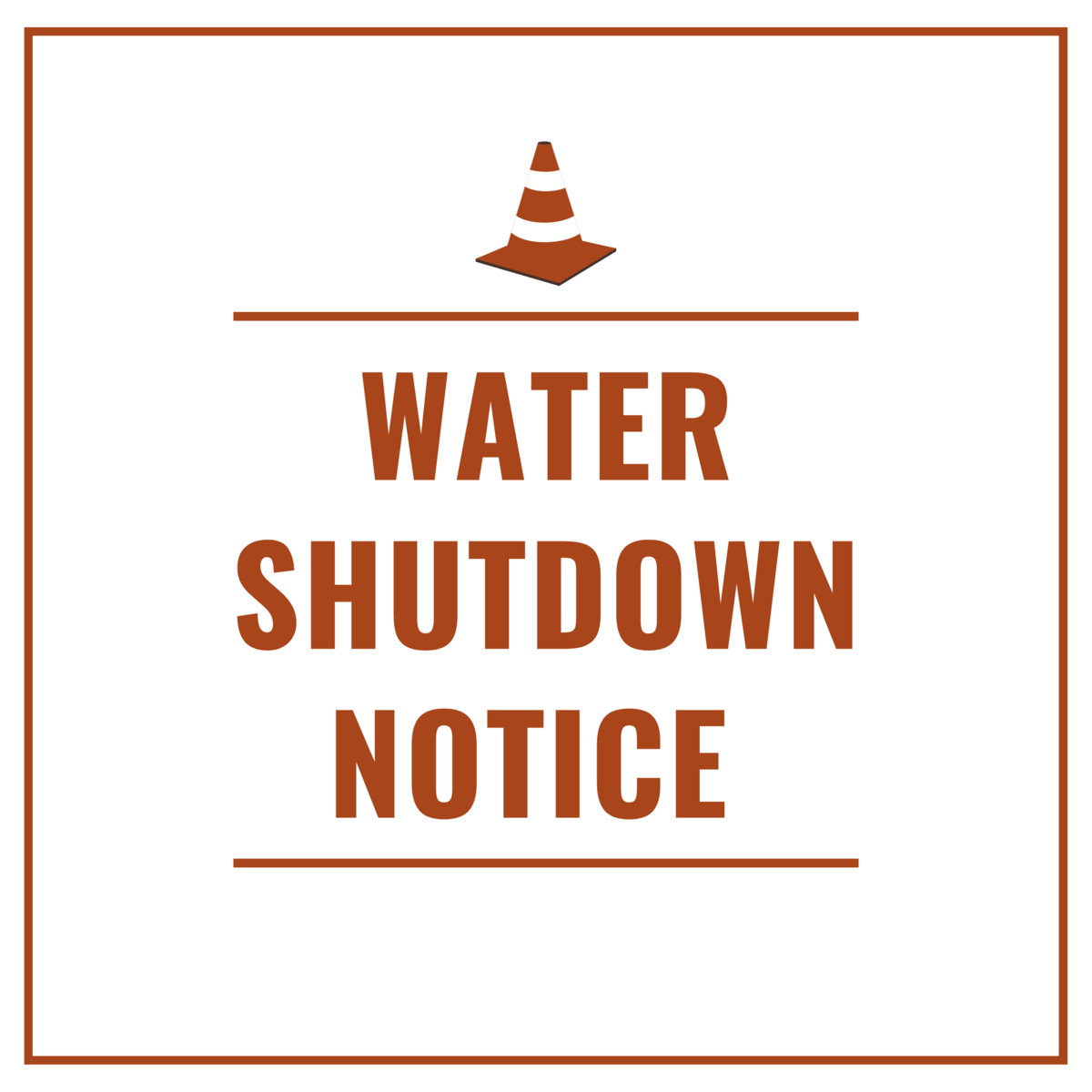 Water Shutdown Notice: Main Street Waterline Replacement Project - City ...