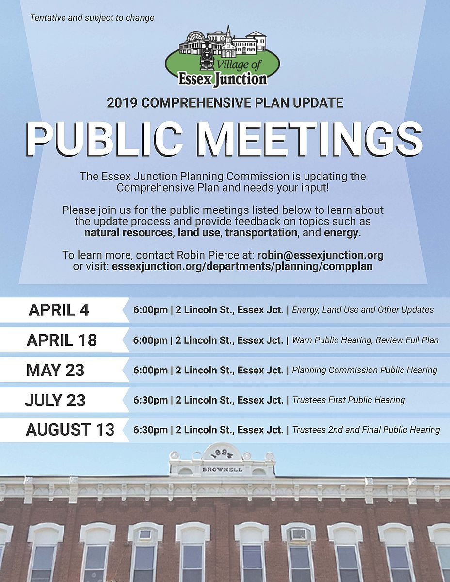 Comprehensive & Energy Plan Updates - City of Essex Junction, Vermont